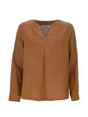 GRAN SASSO Long-sleeve V-neck Blouse