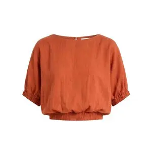 RAFFYA Poppy Boat Neck Top