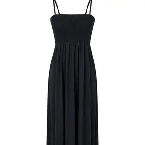 JJWINKS Montecito Maxi Rib Dress - Black
