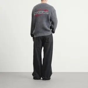 Balenciaga Ribbed Logo Sweater