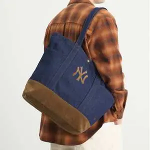 New Era New York Yankees Suede Denim Tote Bag