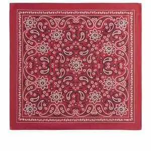 DRAKE'S Classic Paisley Bandana - Red