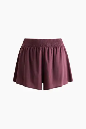 H&m Double-layered Sports Shorts - Boysenberry