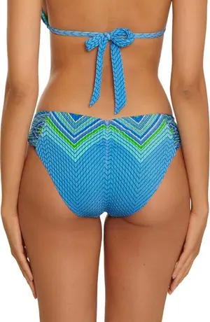BECCA By Rebecca Virtue Triangle Bikini Top With Metallic Finish
