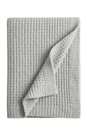 SUNDAY CITIZEN Snug Waffle Knit Throw - Cloud Grey