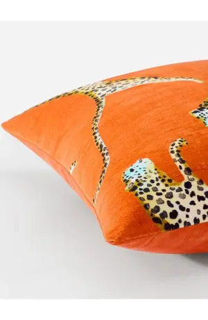 SUNDAY CITIZEN Small Leaping Leopard Accent Pillow