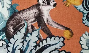 SUNDAY CITIZEN Damasc Monkey Throw Pillow