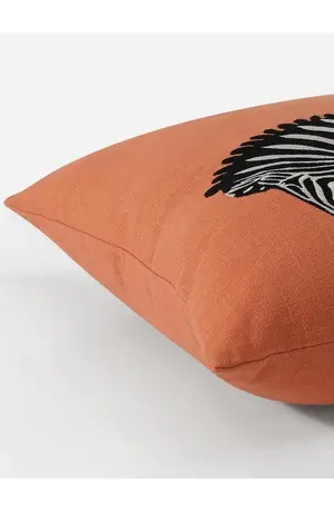 SUNDAY CITIZEN Zebra Embroidered Throw Pillow