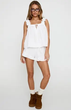 Princess Polly Santabelle Frill Shorts