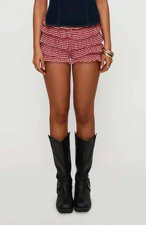 Princess Polly Gingham Ruffle Bloomer Shorts