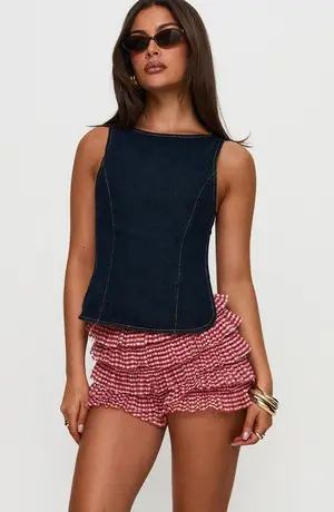 Princess Polly Gingham Ruffle Bloomer Shorts