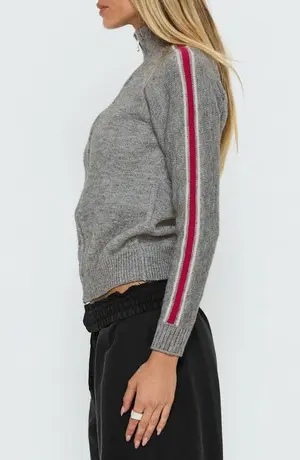 Princess Polly Caysey Front Zip Sweater