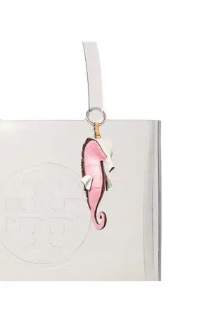 Tory Burch Seahorse Leather Key Fob