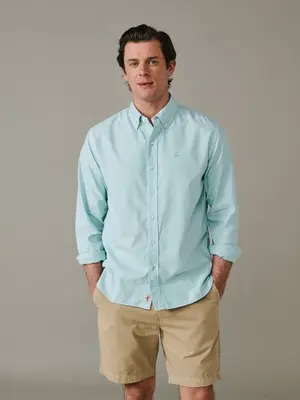 Aubin Horkstow Lightweight Oxford Shirt - Mint