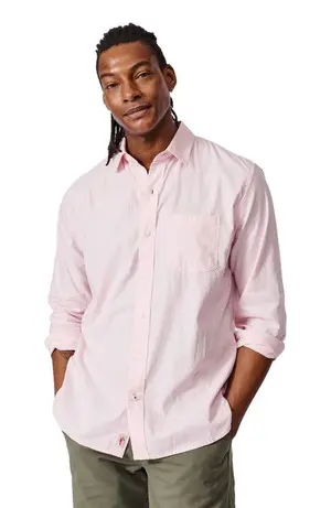 Aubin Grainsby Linen Cotton Relaxed Shirt - Pink