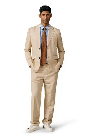AUBIN Pasmore Tailored Linen Blend Blazer - Sand