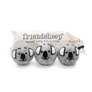 FRIENDSHEEP Wool Dryer Balls Xl Set Of 3 Koala