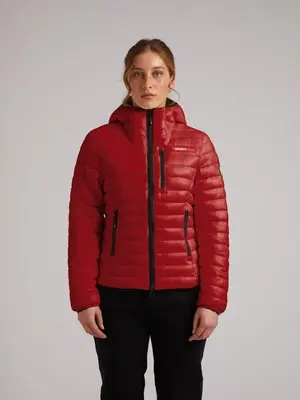 JACK1T Padded Hooded Jacket - Cherry Red