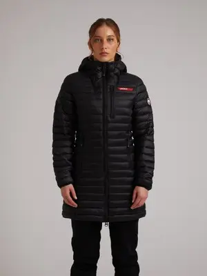 JACK1T Satell1te Longline Hooded Jacket - Black