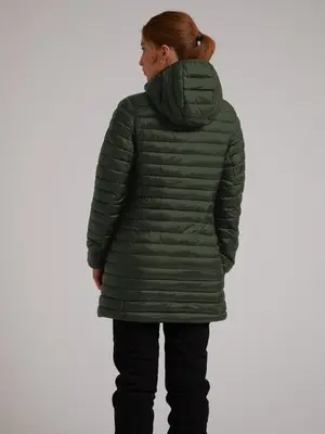 JACK1T Satell1te Longline Hooded Jacket - Olive