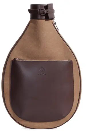 JURGI Canvas And Leather Tennis Racket Backpack - Brown