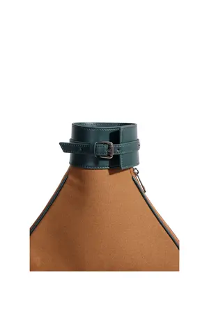 JURGI Canvas And Leather Tennis Racket Backpack - Green