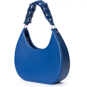JURGI D Letter Shoulder Bag In Smooth Leather - Blue
