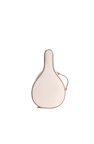 JURGI Padel Racket Canvas And Leather Bag - Beige/brown