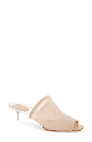 Courreges Square Toe Mules Clogs For Women