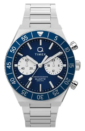 Timex® Timex Stainless Steel Chronograph Bracelet Watch - Silverone