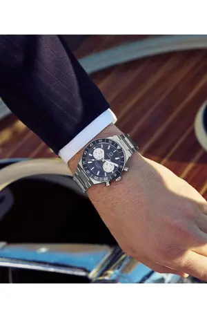 Timex® Timex Stainless Steel Chronograph Bracelet Watch