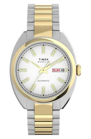 Timex® Marlin® Draper Automatic Bracelet Watch - Two-tone