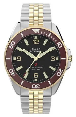 Timex® Deepwater Arctic 200 Two-tone Bracelet Watch - Silver-tone