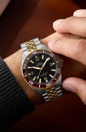Timex® Deepwater Arctic 200 Two-tone Bracelet Watch