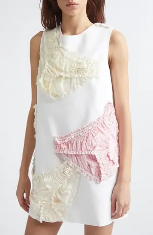 Sandy Liang Copellia" Cotton Poplin Sleeveless Mini Dress