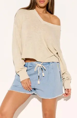 Spiritual Gangster Paradise Ellis Cotton Blend Sweater - Natural