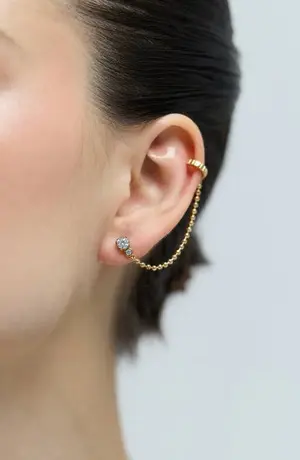 Nadri Delancey Ear Cuff With Cubic Zirconia