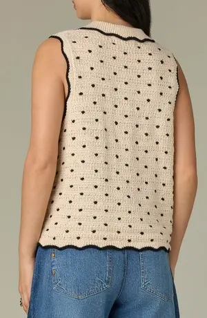 Wit & Wisdom Polka Dot Sweater Tank