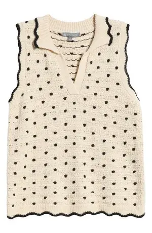 Wit & Wisdom Polka Dot Sweater Tank