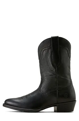 Ariat Grayson R Toe Western Boots - Eclipse Black