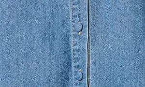 Wit & Wisdom Puff Sleeve Denim Shirt