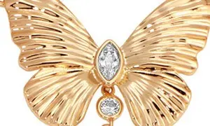 Ettika Crystal Butterfly Choker Necklace