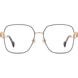 Carolina Herrera Oversized Square Reading Glasses - Gold Copper