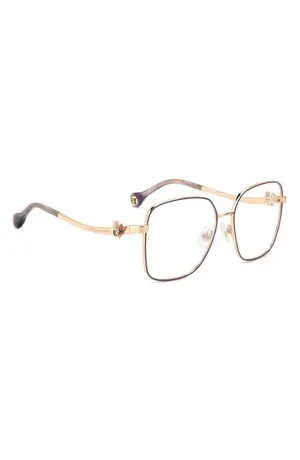 Carolina Herrera Oversized Square Reading Glasses - Gold Copper