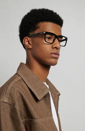 Carrera Eyewear Rectangle Optical Glasses - Black