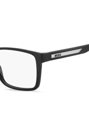 Hugo Rectangular Full Rim Eyeglasses - Black