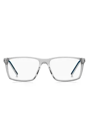 Hugo Rectangular Acetate Eyeglasses - Grey