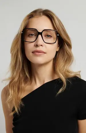 Victoria Beckham Square Optical Glasses - Black