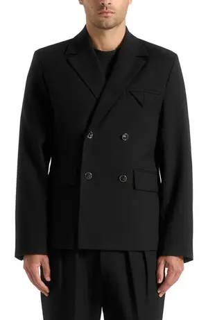 Manière De Voir Didier Double Breasted Tailored Suit Jacket