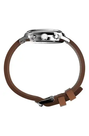 Timex® Marlin® Chronograph Watch With Leather Strap - Brown